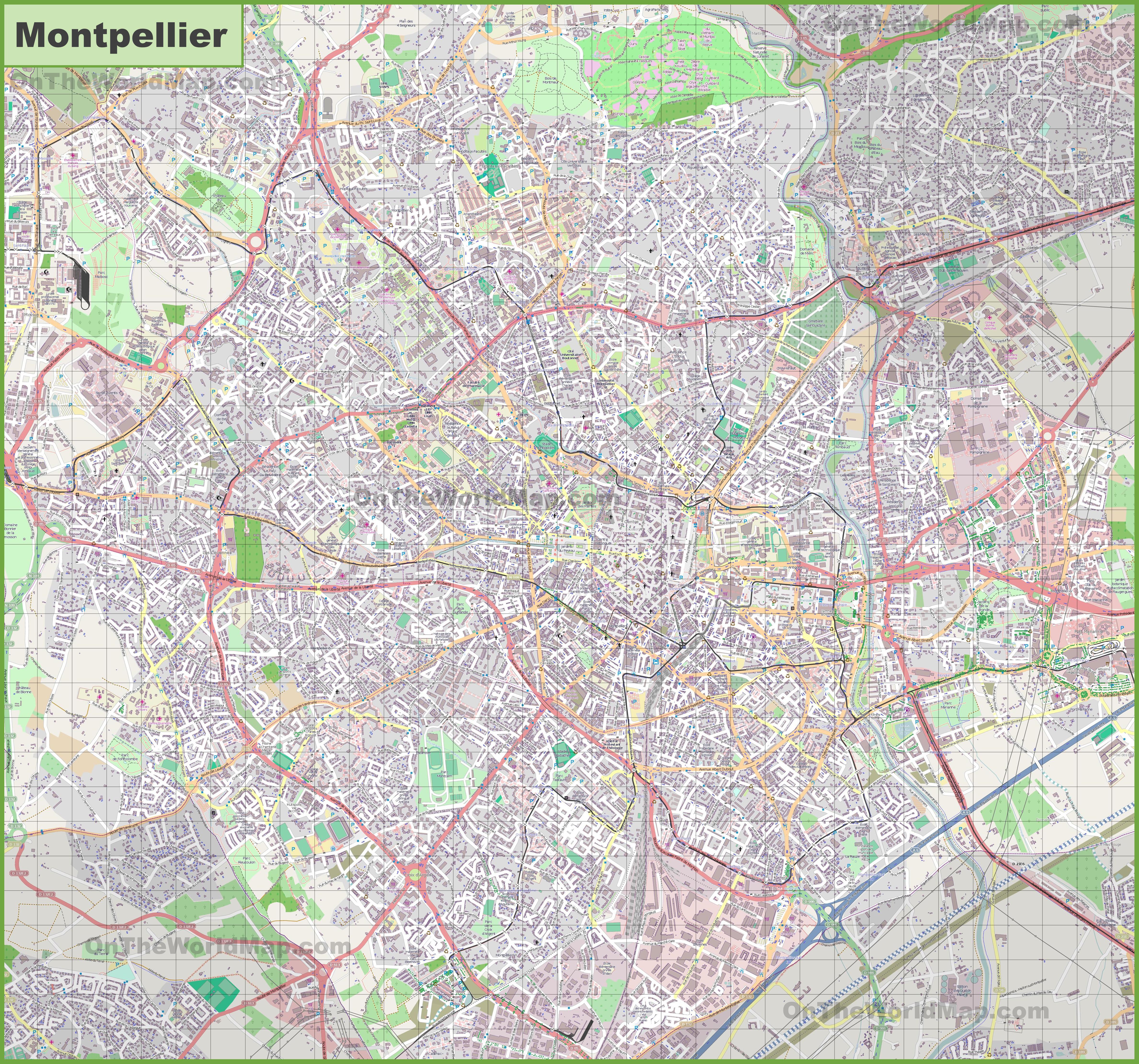 Carte De Montpellier D couvrir La Ville De Montpelleir Sur Une Carte Carte De Montpellier D couvrir La Ville De Montpelleir Sur Une Carte