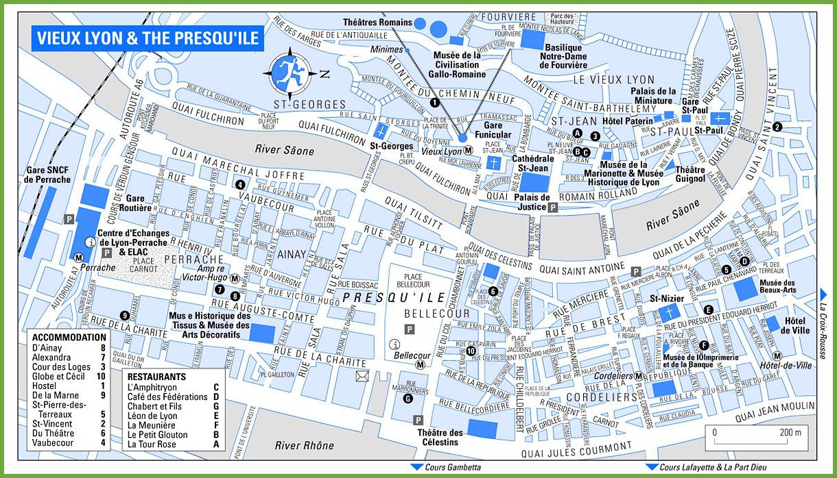Carte de Lyon dans le Rhône - Carte et plan de la ville de Lyon Carte de Lyon dans le Rhône - Carte et plan de la ville de Lyon