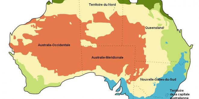Climat en Australie - Carte du climat en Australie - Températures et météo Climat en Australie - Carte du climat en Australie - Températures et météo