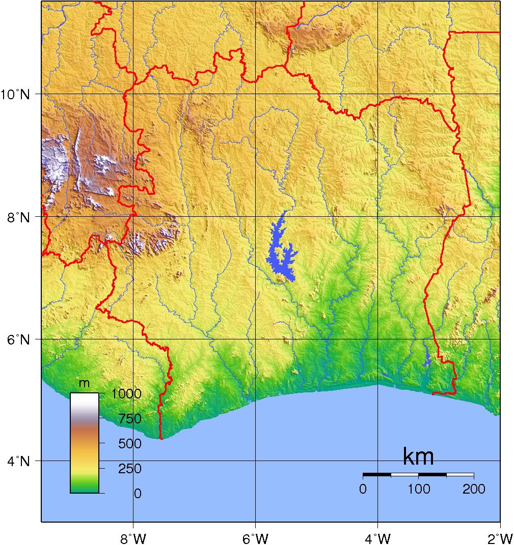 Carte de la Côte d'Ivoire - Routière, Administrative, Villes ... Carte de la Côte d'Ivoire - Routière, Administrative, Villes ...