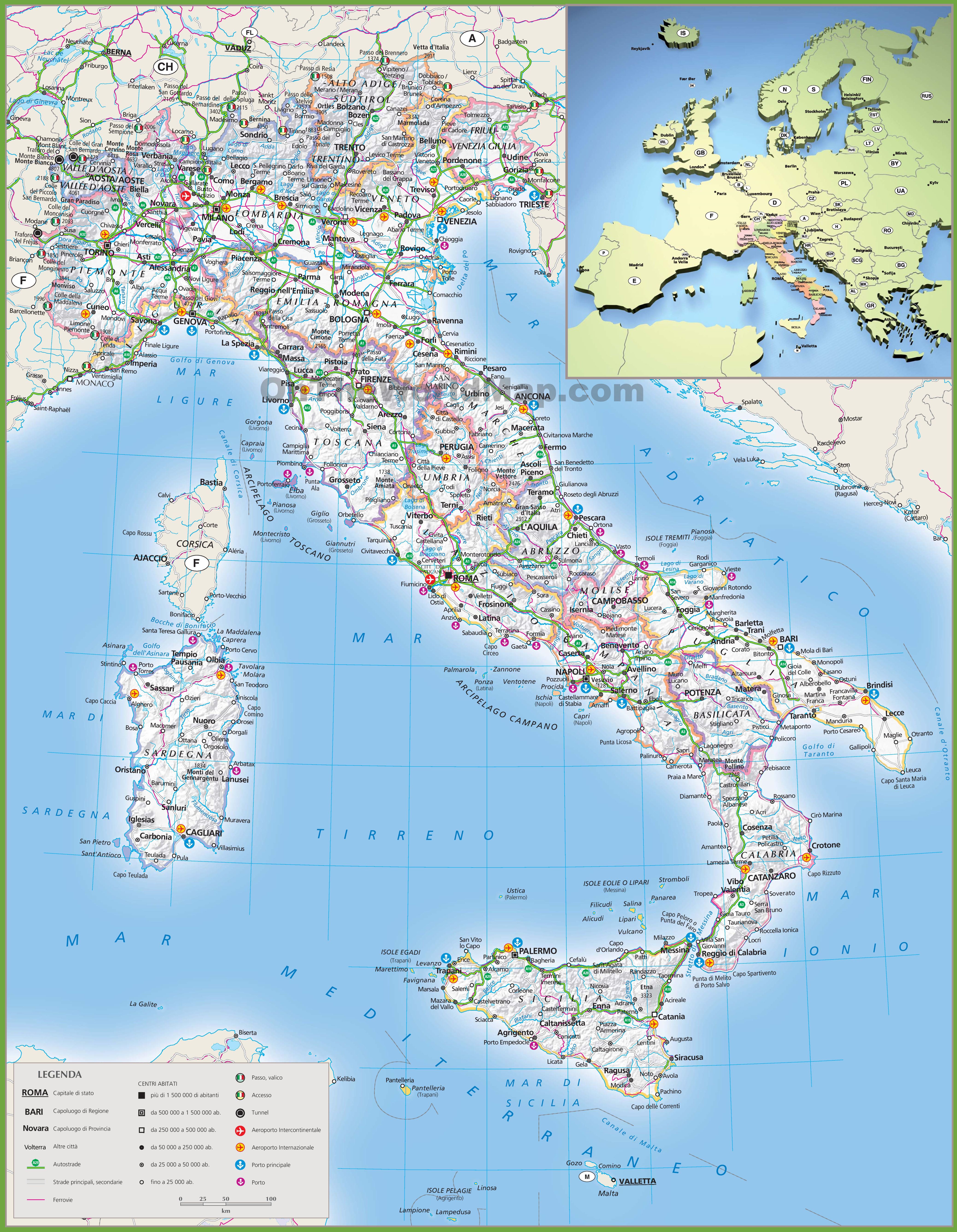 Italie Carte Simple Italie Carte Interactive BULD Italie Carte Simple Italie Carte Interactive BULD