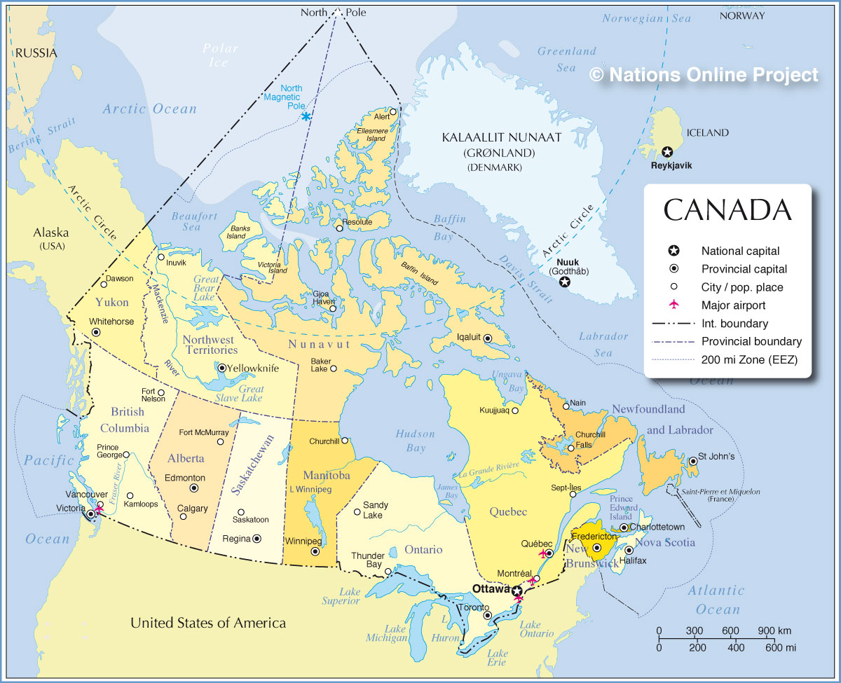 Carte Du Canada Cartes Des Villes Du Relief Administrative R gions Carte Du Canada Cartes Des Villes Du Relief Administrative R gions