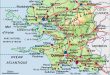 Carte du Finistère - Finistère carte des villes, relief, politique