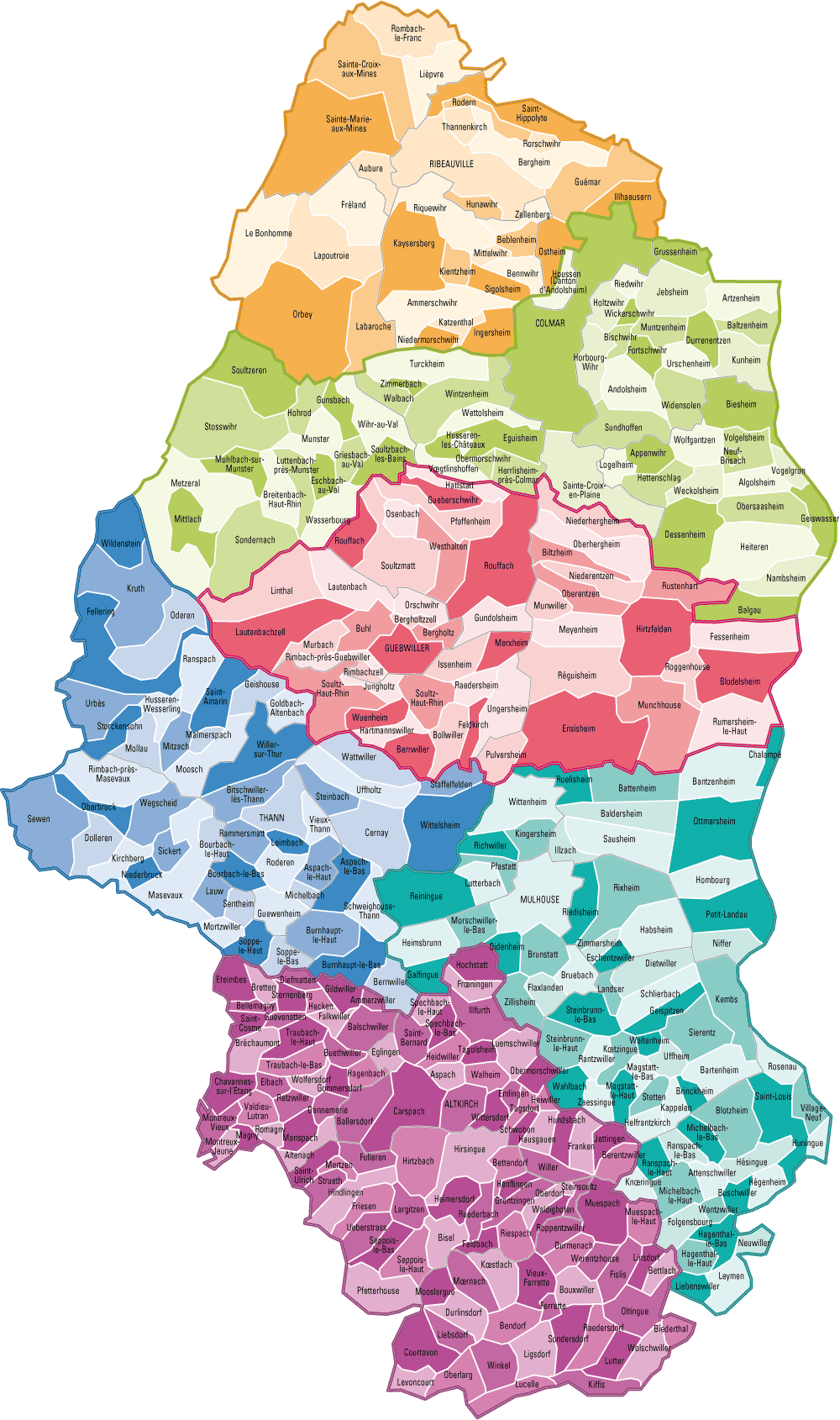 Carte du Haut-Rhin - Haut-Rhin carte du département 68 - villes, sites ... Carte du Haut-Rhin - Haut-Rhin carte du département 68 - villes, sites ...