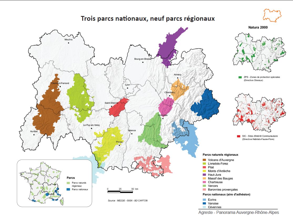 Carte de l'Auvergne-Rhône-Alpes - Auvergne-Rhône-Alpes cartes de la région Carte de l'Auvergne-Rhône-Alpes - Auvergne-Rhône-Alpes cartes de la région