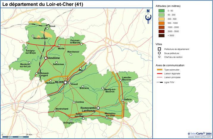 Carte du Loir-et-Cher - Loir-et-Cher carte du département 41 - tourisme... Carte du Loir-et-Cher - Loir-et-Cher carte du département 41 - tourisme...