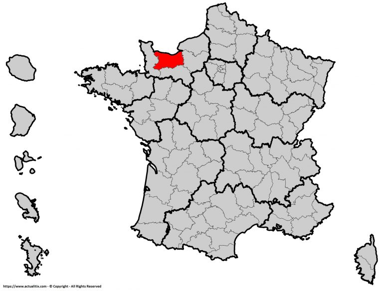 Carte du Calvados - Calvados carte du département 14 - villes, tourisme...