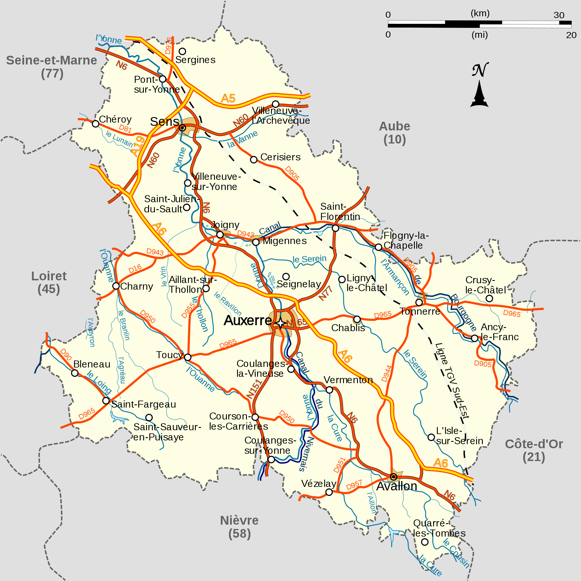 Carte De L Yonne Yonne Carte Du D partement 89 Villes Tourisme Carte De L Yonne Yonne Carte Du D partement 89 Villes Tourisme