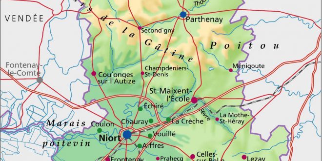 Carte des Deux-Sèvres - Deux-Sèvres carte du département 79