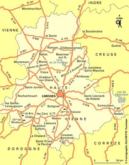 Carte Routiere Haute Vienne | imvt