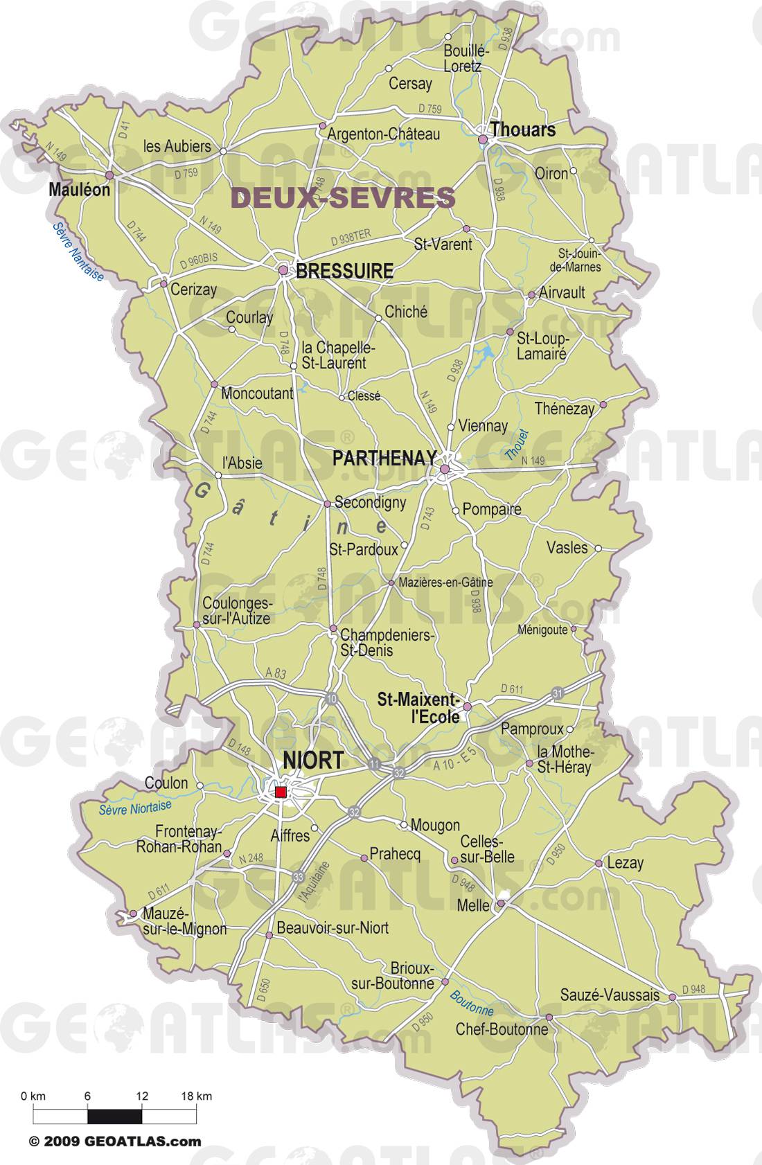 Carte Des Deux S vres Deux S vres Carte Du D partement 79 Carte Des Deux S vres Deux S vres Carte Du D partement 79