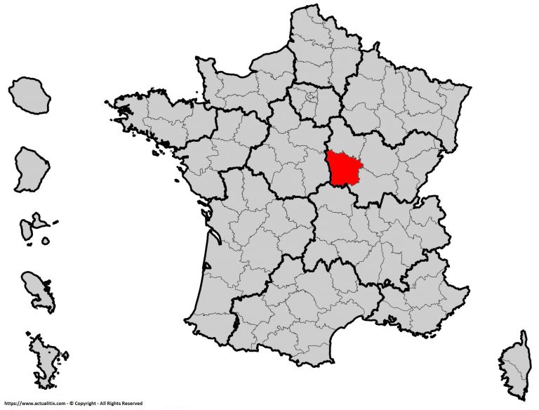 Carte de la Nièvre - Nièvre carte du département 58 - villes, tourisme...