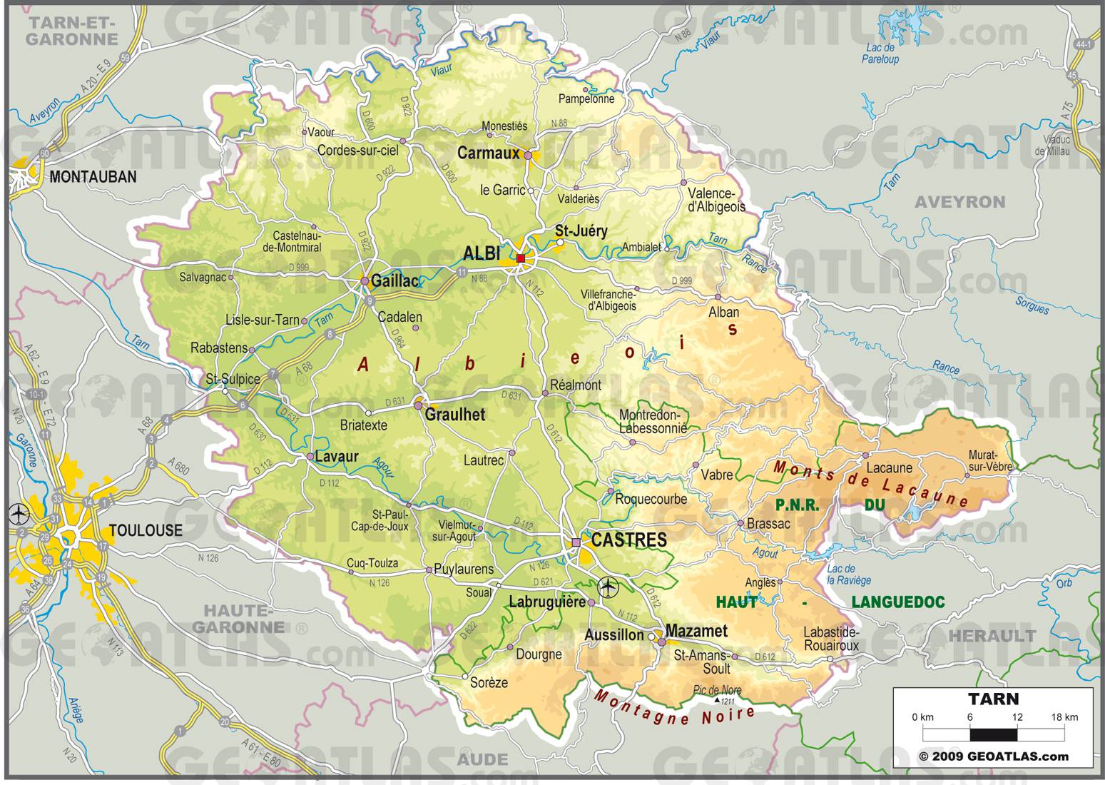 Carte De Tarn Carte MICHELIN Lisle sur Tarn IUKT