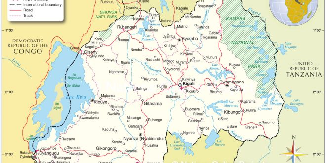 Carte du Rwanda - Plusieurs cartes du pays en Afrique