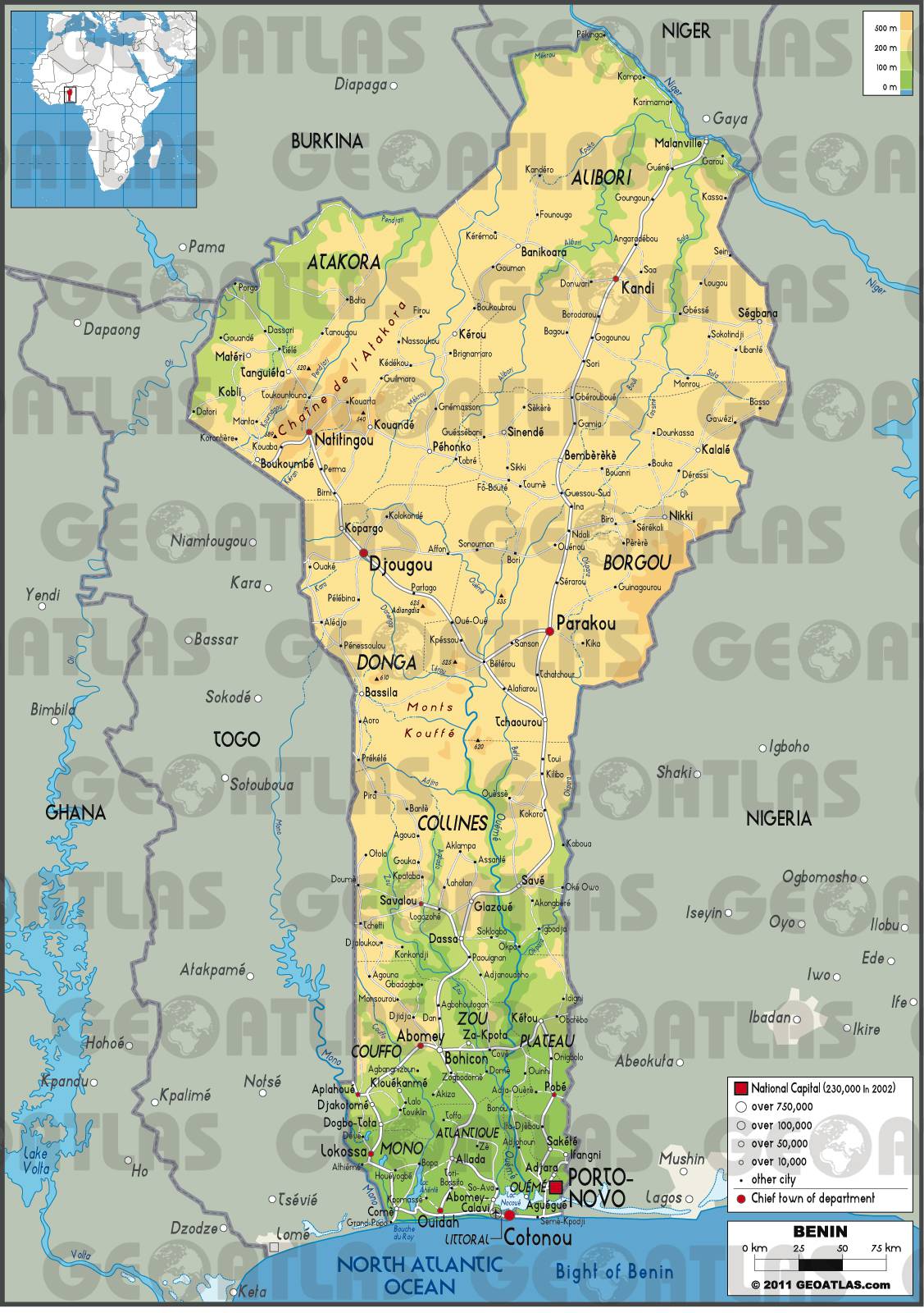 Carte de l'Europe - Cartes reliefs, villes, pays, euro, UE, vierge...
