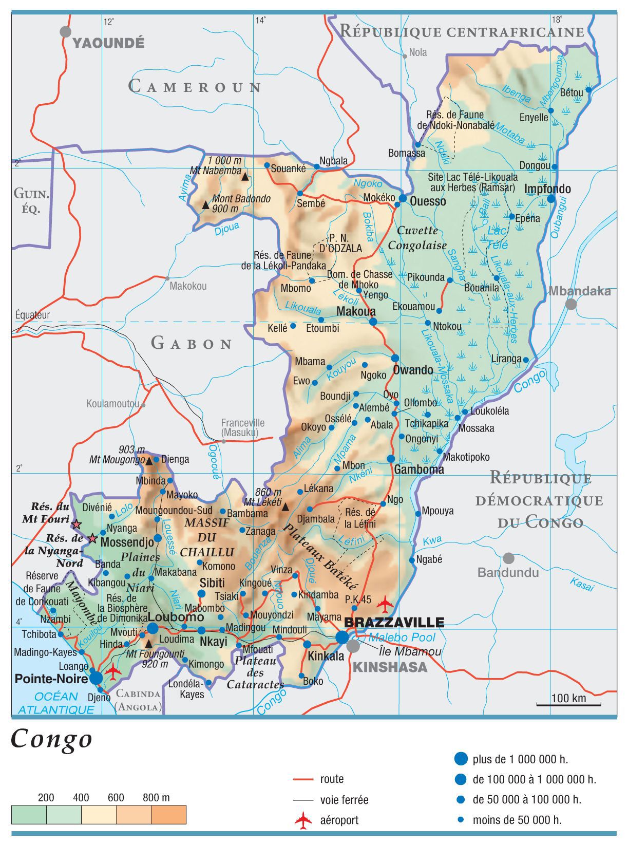 Carte De La R publique Du Congo Plusieurs Cartes Carte De La R publique Du Congo Plusieurs Cartes