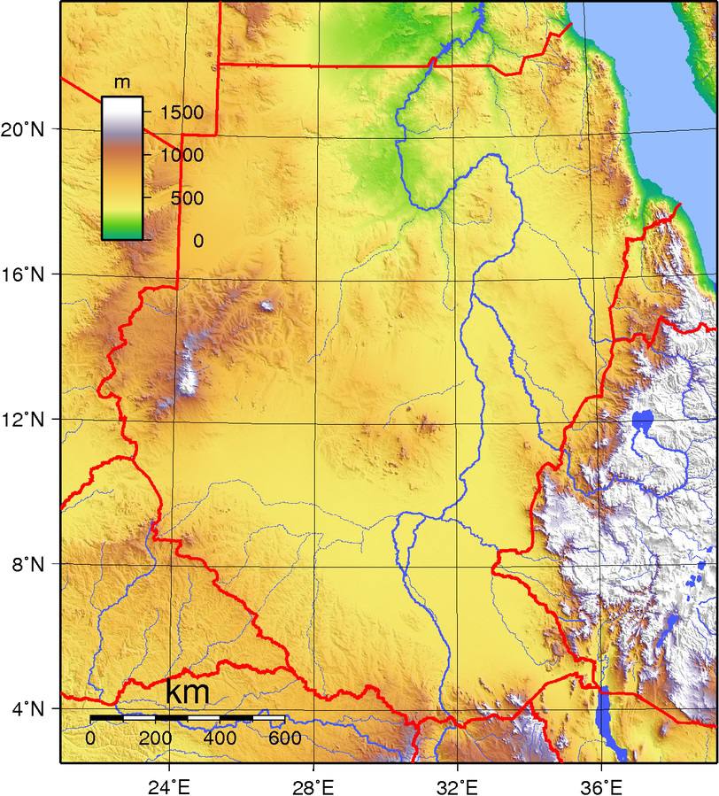 Carte du Soudan - Plusieurs cartes du pays en Afrique