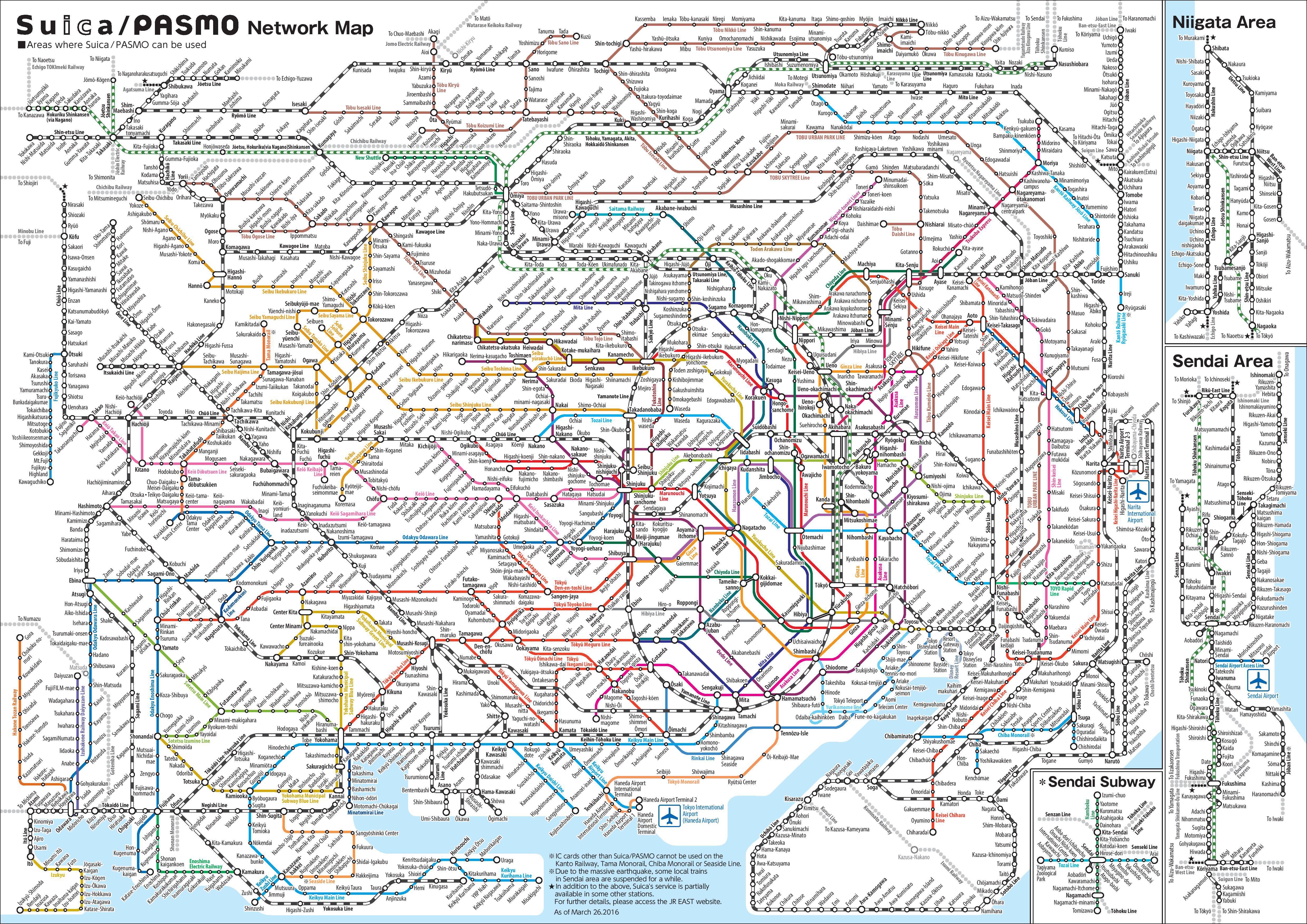 Carte de Tokyo - Plusieurs cartes de la ville au Japon en Asie