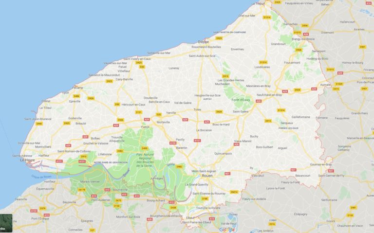 Carte de la Seine-Maritime - Seine-Maritime carte des villes, communes...
